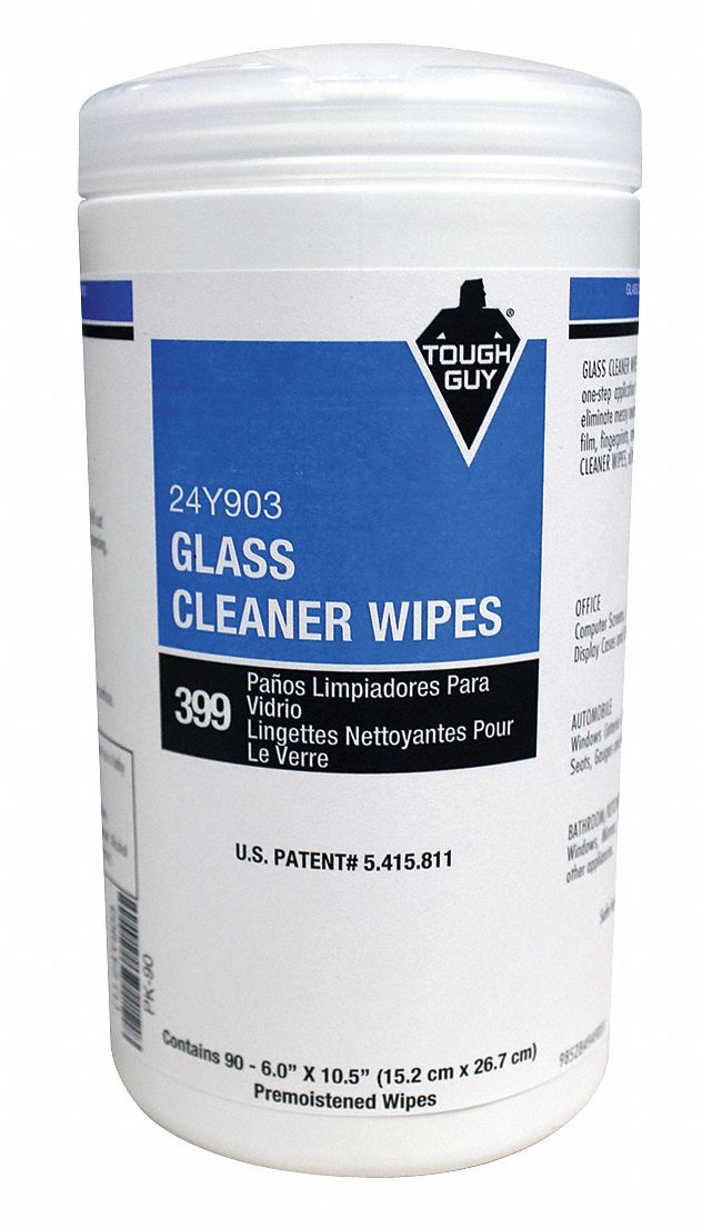 Cleaning Wipes,10 1/2" x 6",90 ct - Grainger