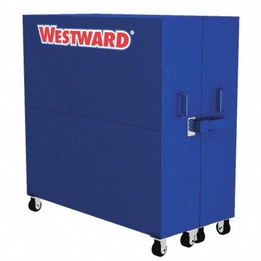 Jobsite Clam Shell Cabinet, Blue - Grainger