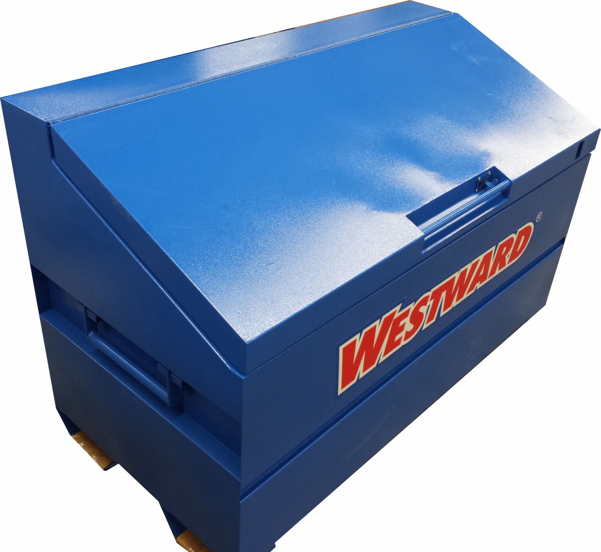 WESTWARD Slope Lid Jobsite Box, Blue - 24Y943|24Y943 - Grainger