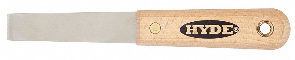 HYDE Scraper: 3/4 in Blade Wd, Stainless Steel, 3 3/4 in Blade Lg ...