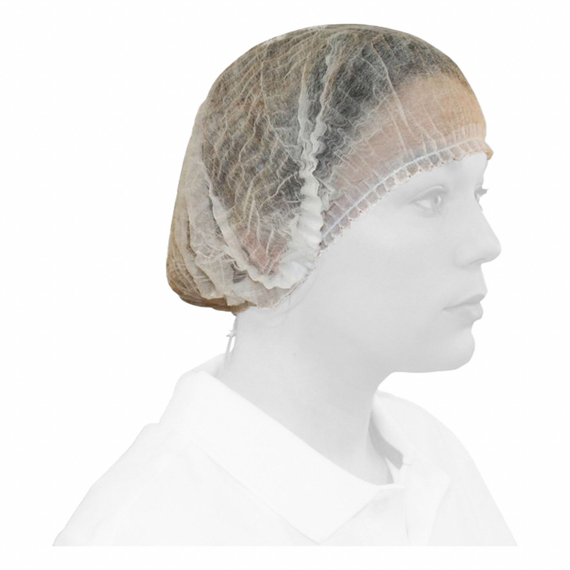 PLEATED HAIRNET, PK1000 - Grainger
