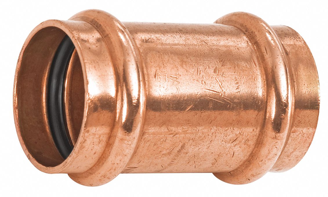 NIBCO PRESS SYSTEM, Straight, 2 in CTS x 2 in CTS size, Crimp Coupling ...