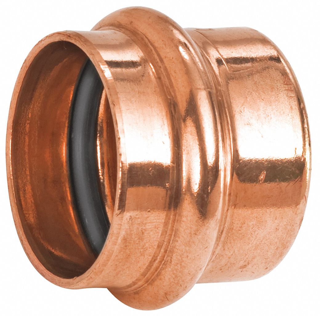 NIBCO PRESS SYSTEM, Cap, 2 in CTS x 2 in CTS size, Crimp Fitting Cap ...