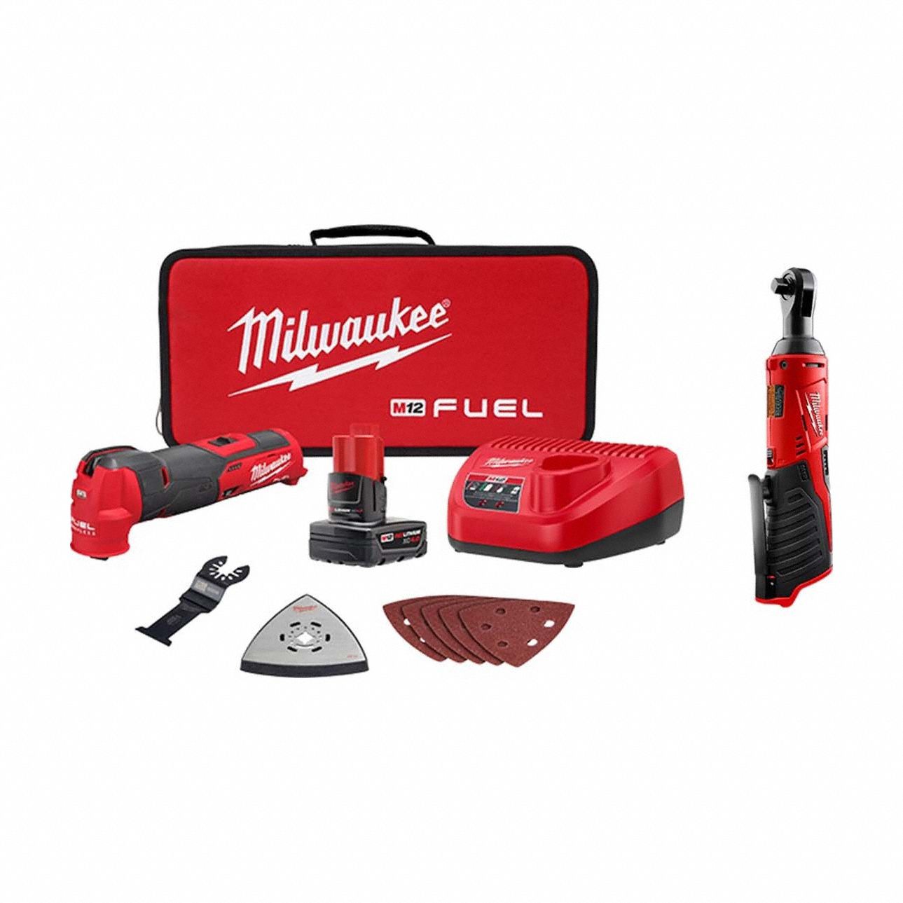 MILWAUKEE, 2 Tools, Multi-Tool/Ratchet, Multi-Tool and Ratchet - 432CJ9 ...
