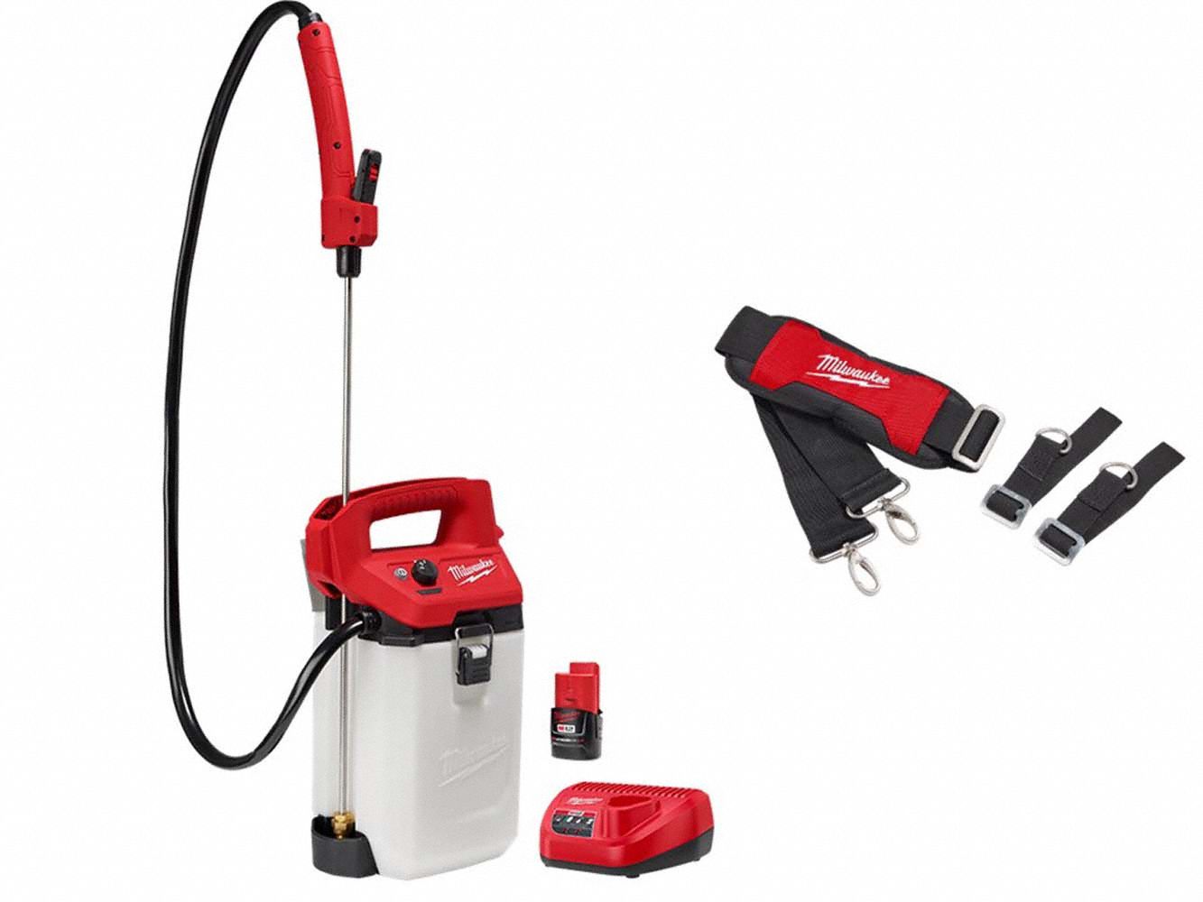 MILWAUKEE, 2 gal Tank, Poly Tank, Sprayer Kit - 390FE5|2528-21G2, 49-16 ...