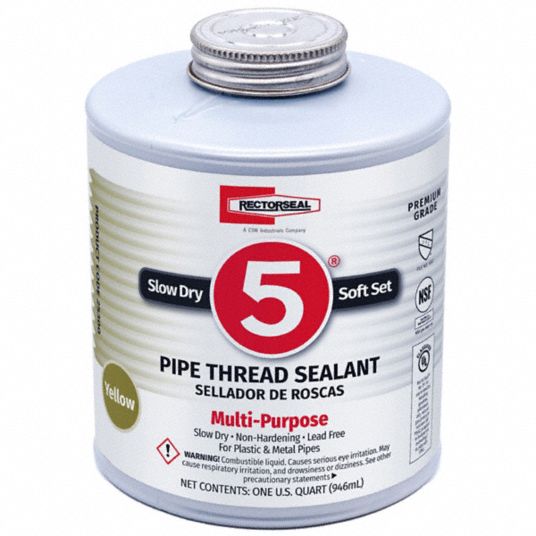 RECTORSEAL, No. 5, 32 fl oz, Pipe Thread Sealant - 4YRW2|25300 - Grainger