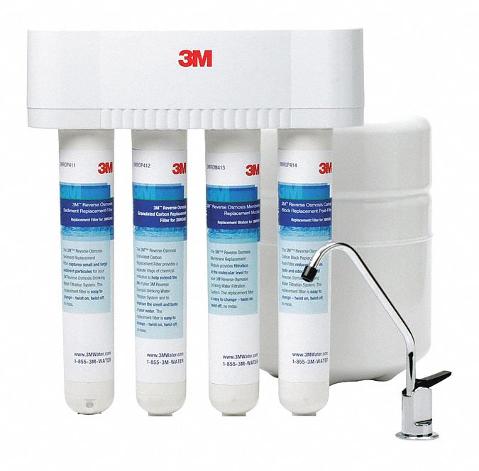 3M, Under Sink Reverse Osmosis Water Fltr Sy - 254V18|3MRO401-01A ...