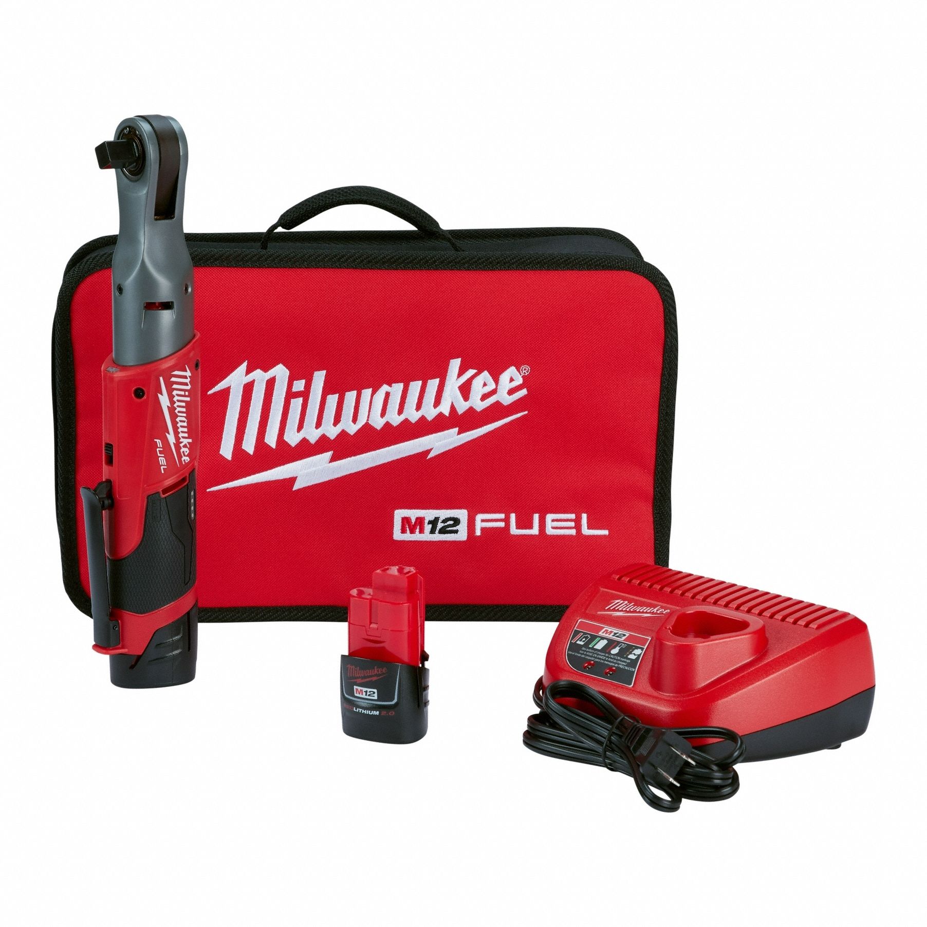 MILWAUKEE, 60 ft-lb Fastening Torque, 60 ft-lb Torque - Max, Ratchet ...