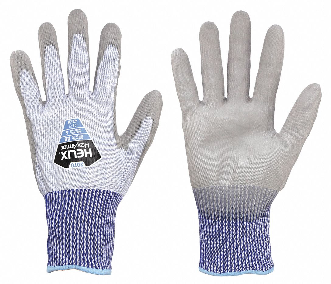 HEXARMOR, XS ( 6 ), ANSI Cut Level A6, Coated Gloves - 255U50|2070-XS (6) - Grainger