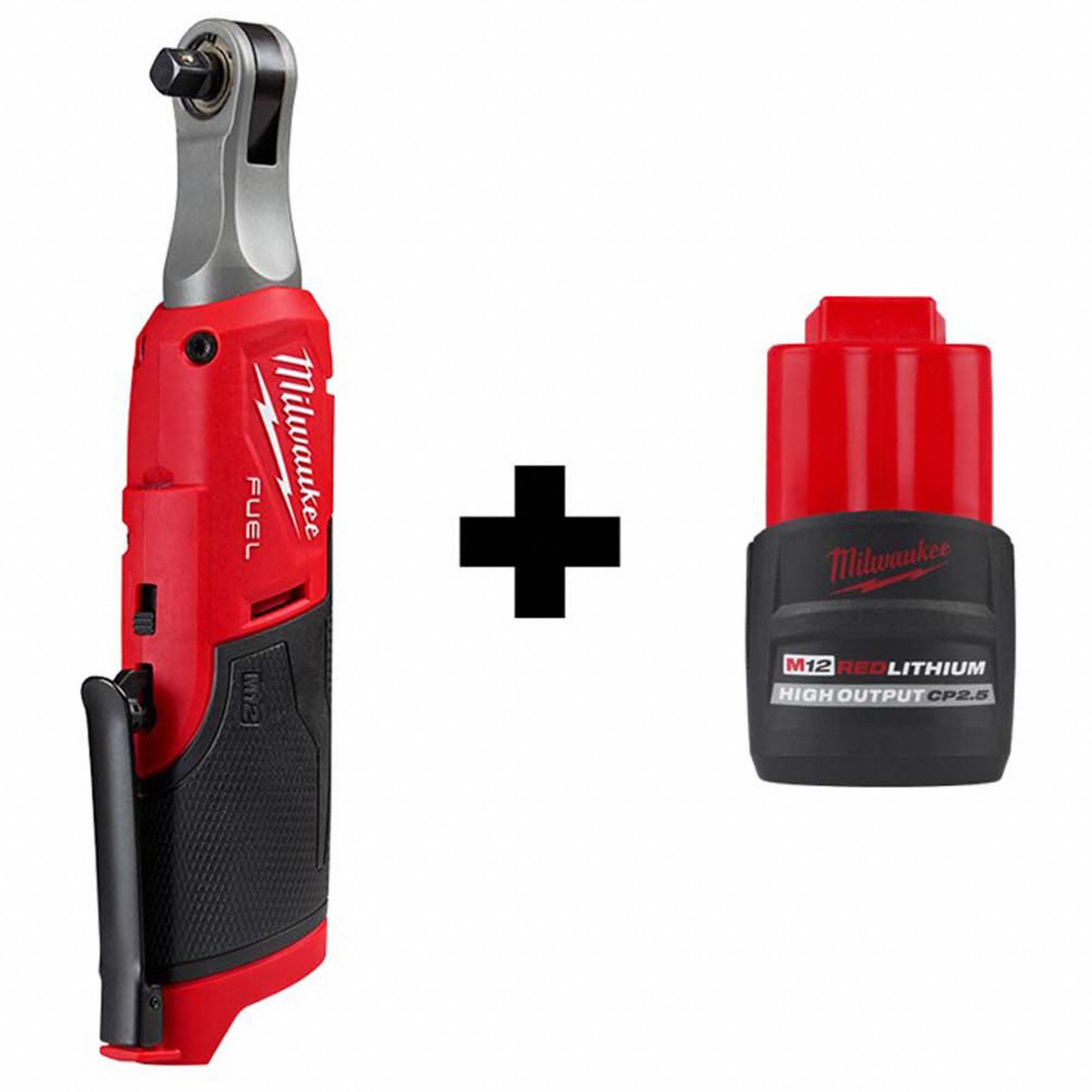 MILWAUKEE, 35 ft-lb Fastening Torque, 450 RPM Free Speed, Ratchet and ...