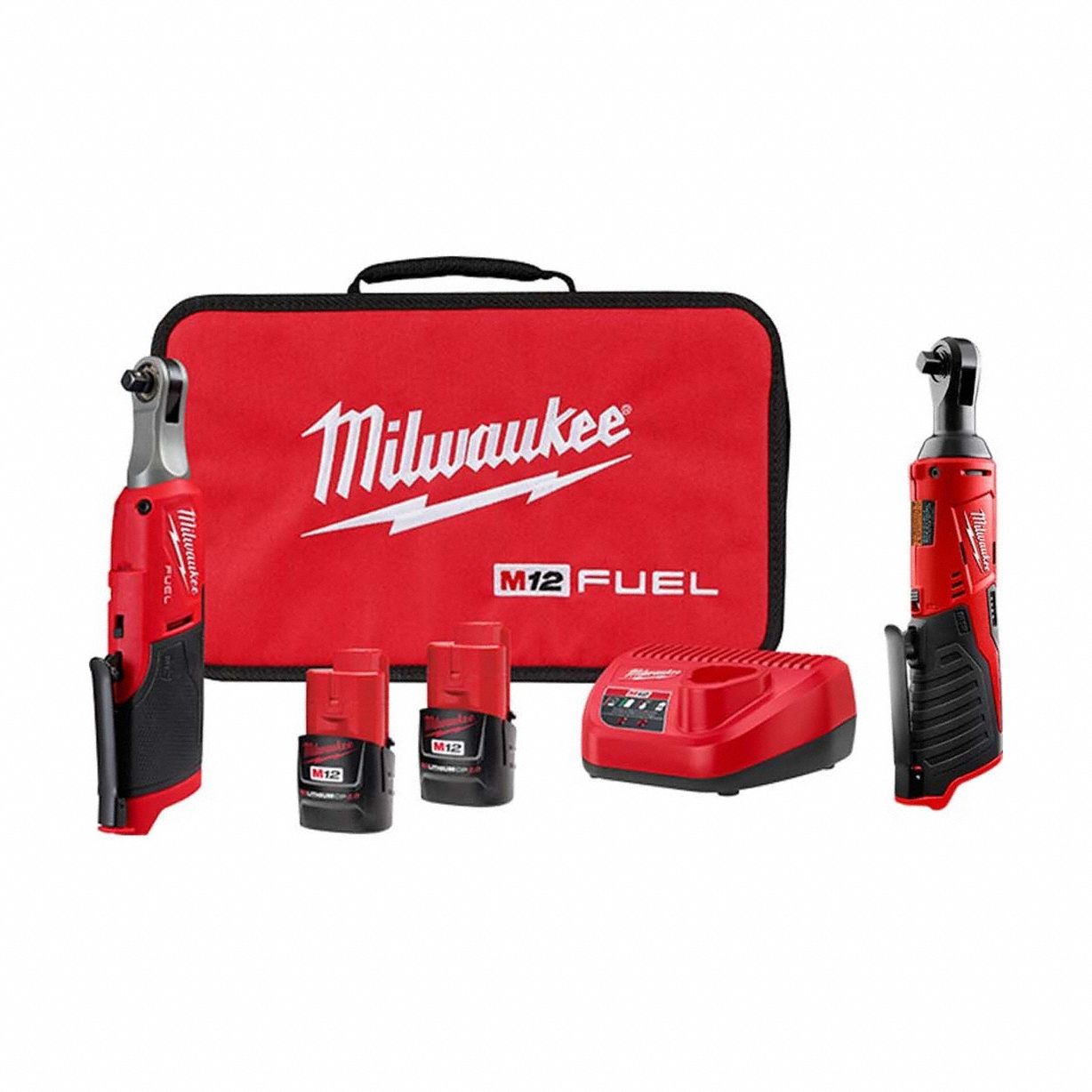 MILWAUKEE, 35 ft-lb Fastening Torque, 35 ft-lb Torque - Max, Ratchet ...