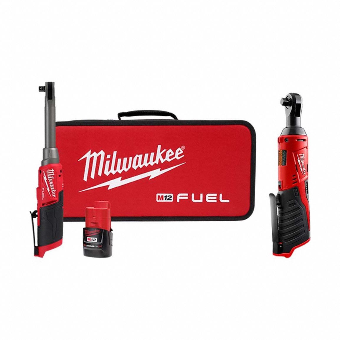 MILWAUKEE, 35 ft-lb Fastening Torque, 35 ft-lb Torque - Max, Ratchet ...