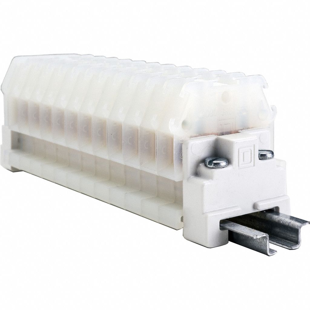 SQUARE D, Track Mounting Type, Box Lug Wire Termination, Terminal Block ...