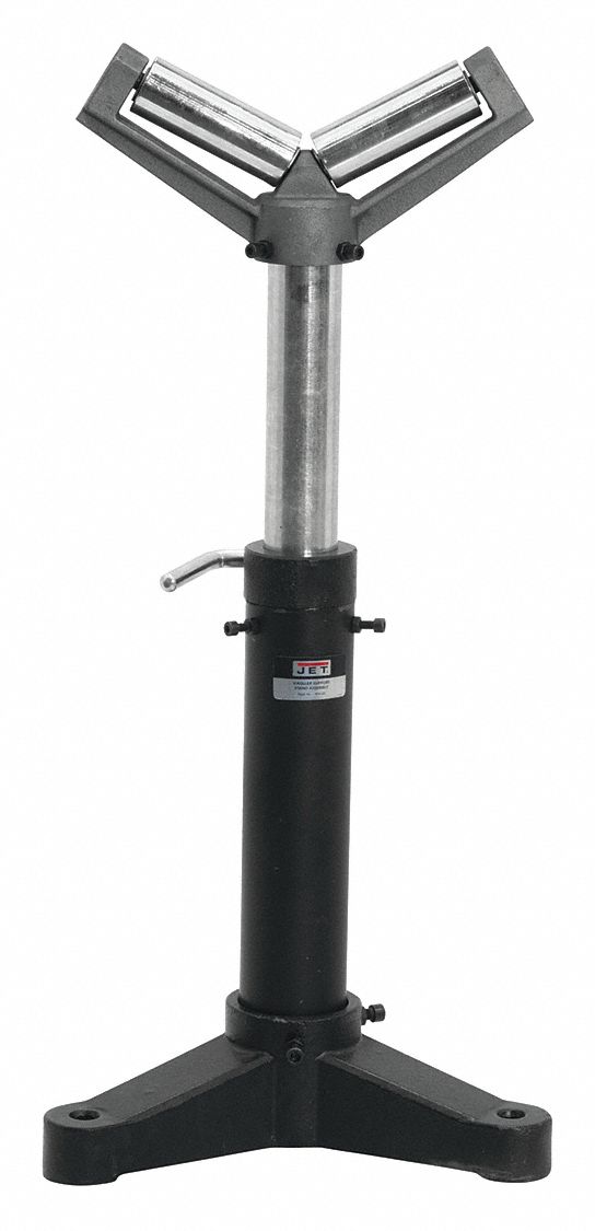 JET, 5 in Roller Wd, 22 in Overall Wd, Material Support Stand - 25CH17 ...
