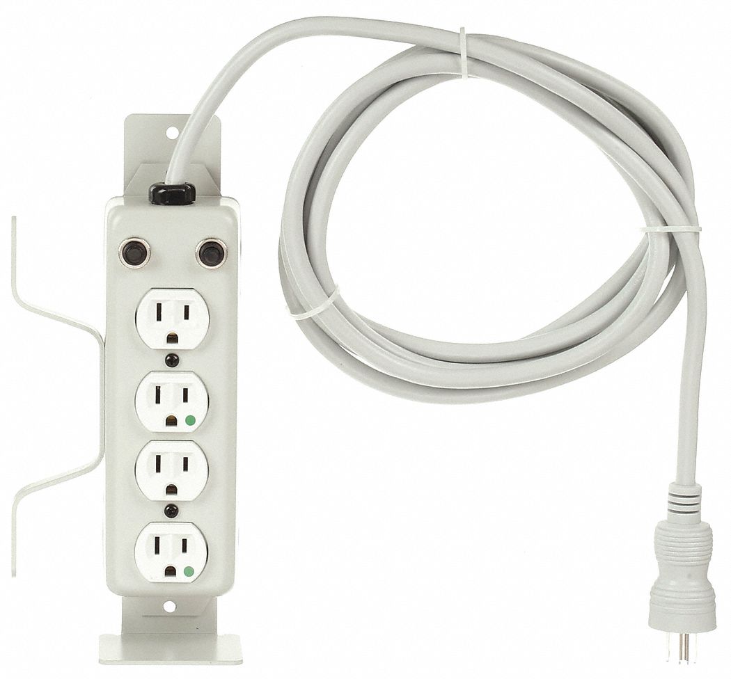 TRIPP LITE, 4 Outlets, 10 ft Cord Lg, Outlet Strip - 25D145|PS410HGOEMX ...