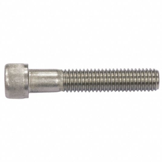 Cylindrical, Socket Head Cap Screw, 5/16"-18, Stainless Steel, 18-8 ...