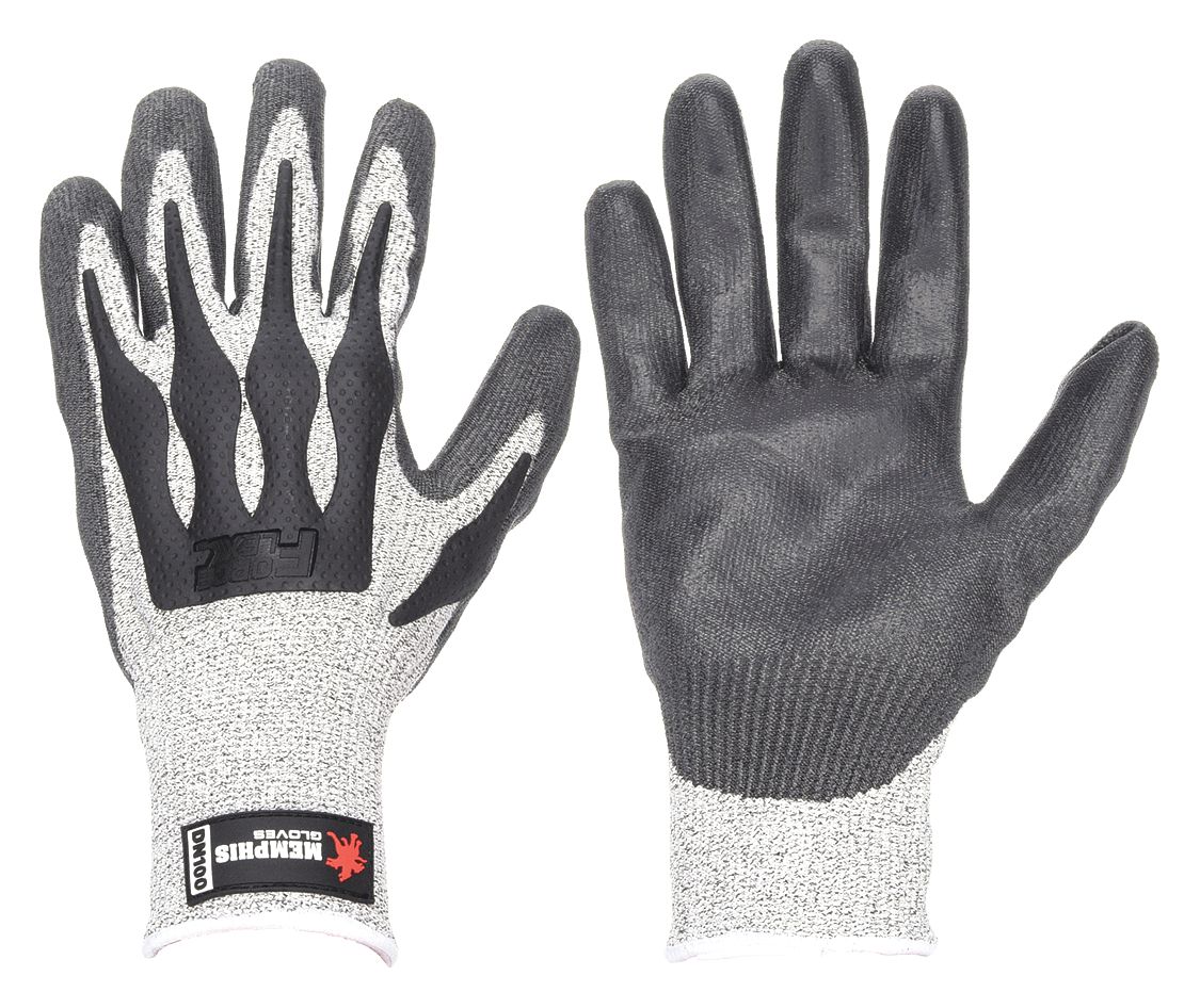 Cut Resistant Glove, M, A2 ANSI/ISEA Cut Level, Palm and Fingers - Grainger