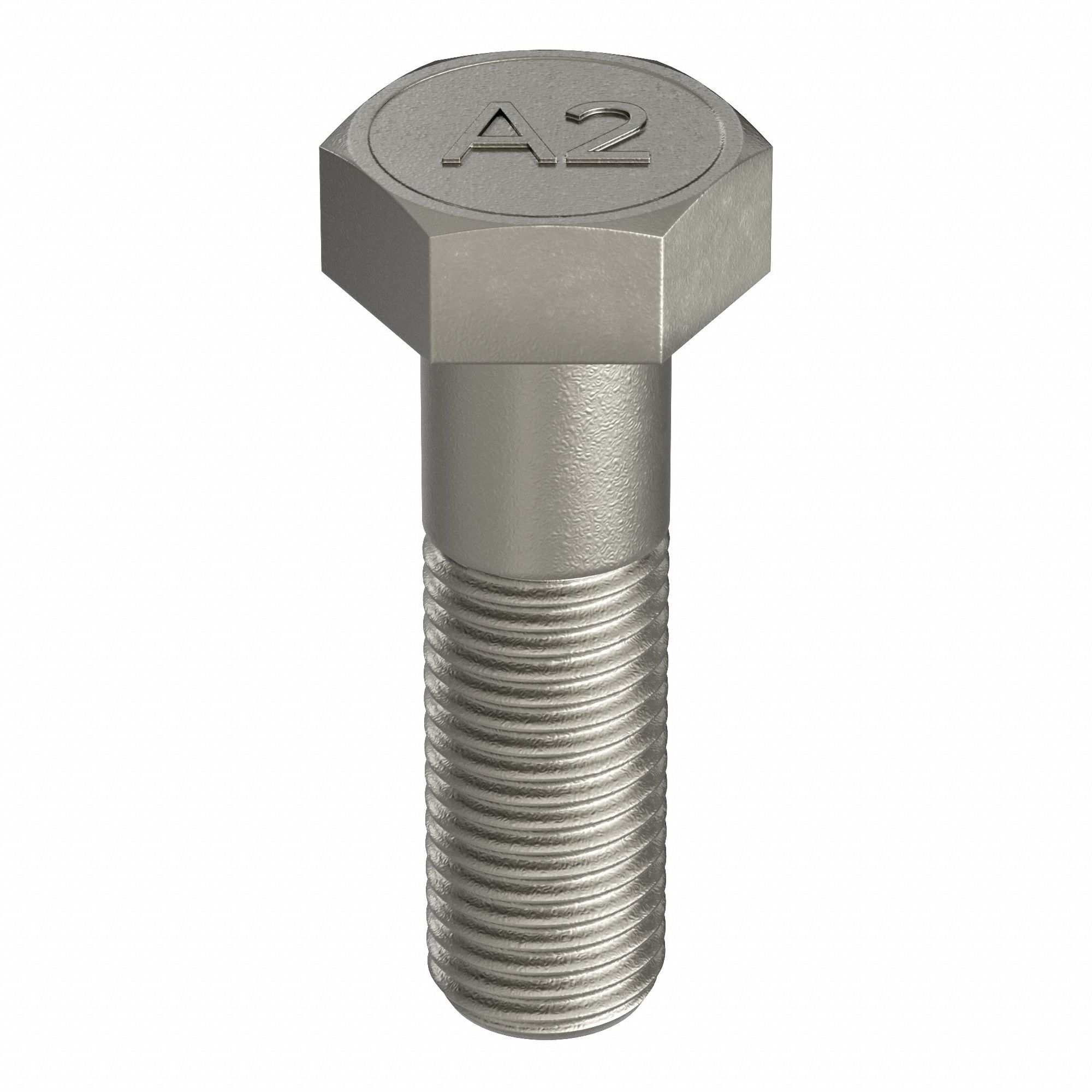 Stainless Steel, A2, Hex Head Cap Screw - 25DC12|M51000.240.0200 - Grainger