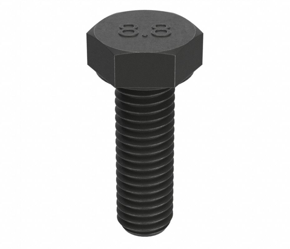 APPROVED VENDOR Tornillo de Cabeza de Dado Hexagonal M8-1.25 Clase 8.8 Longitud de 20mm, Acabado ...