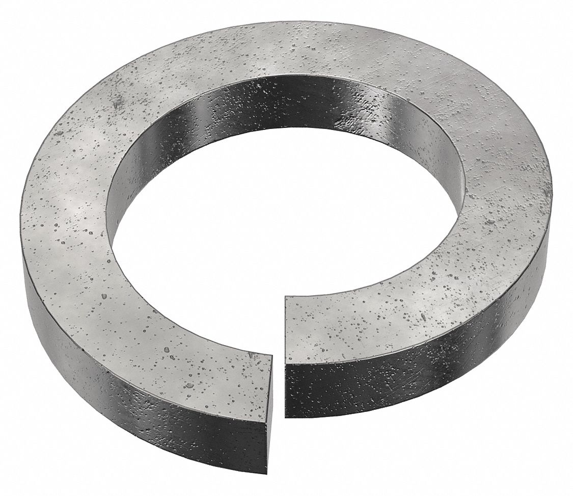 Case Hardened, Black Oxide, High Collar Split Lock Washer - 25DN22|M37200.140.0001 - Grainger