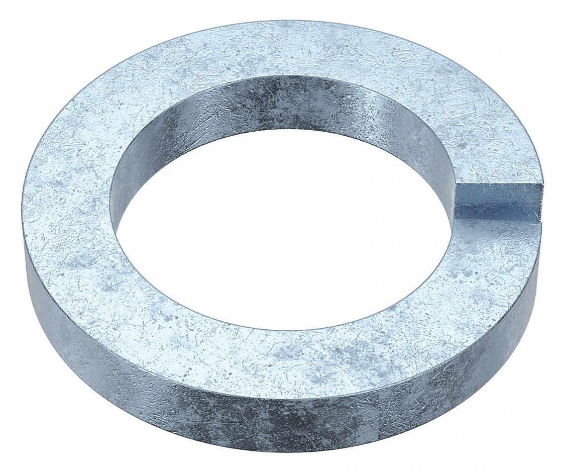 Case Hardened, Zinc Plated, High Collar Split Lock Washer - 25DN33 ...