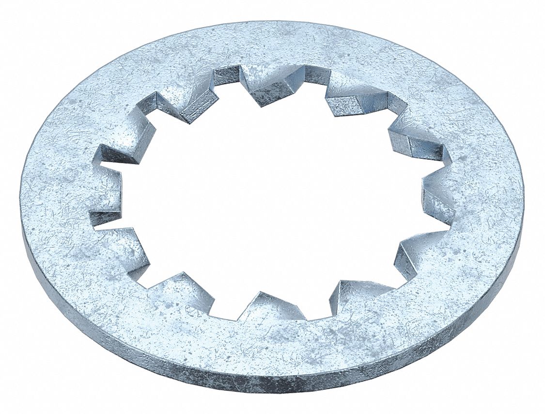 Case Hardened, Zinc Plated, Internal Tooth Lock Washer - 25DN44|M37480 ...