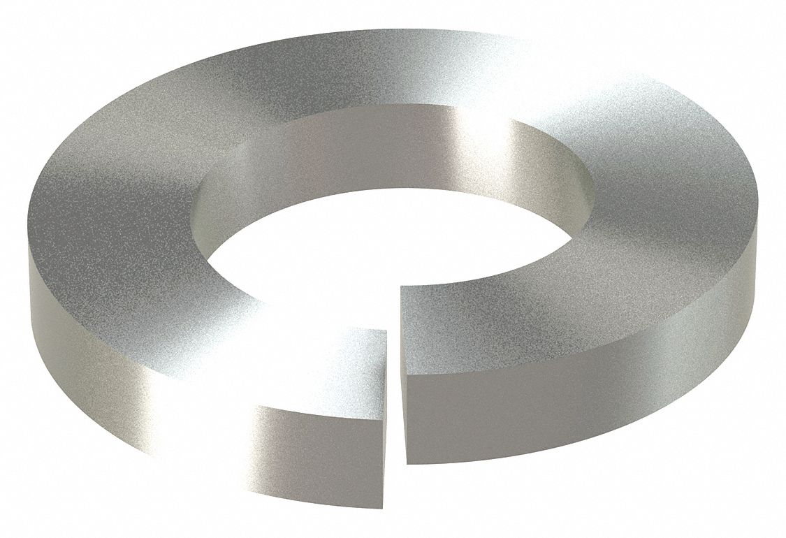316, Stainless Steel, High Collar Split Lock Washer - 25DN48|M55390.060 ...