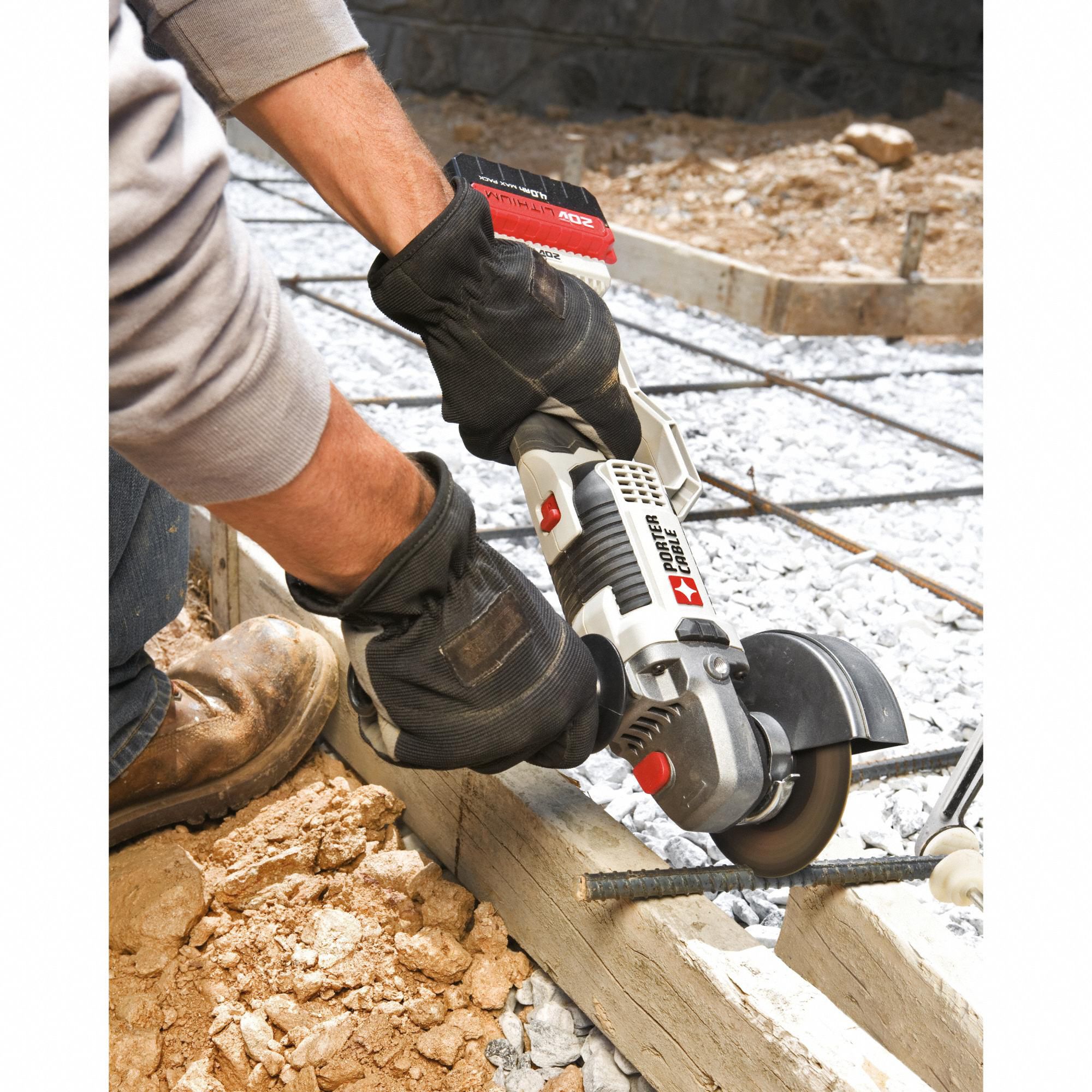 PORTER CABLE Angle Grinder: 4 1/2 in Wheel Dia, Trigger, without Lock ...