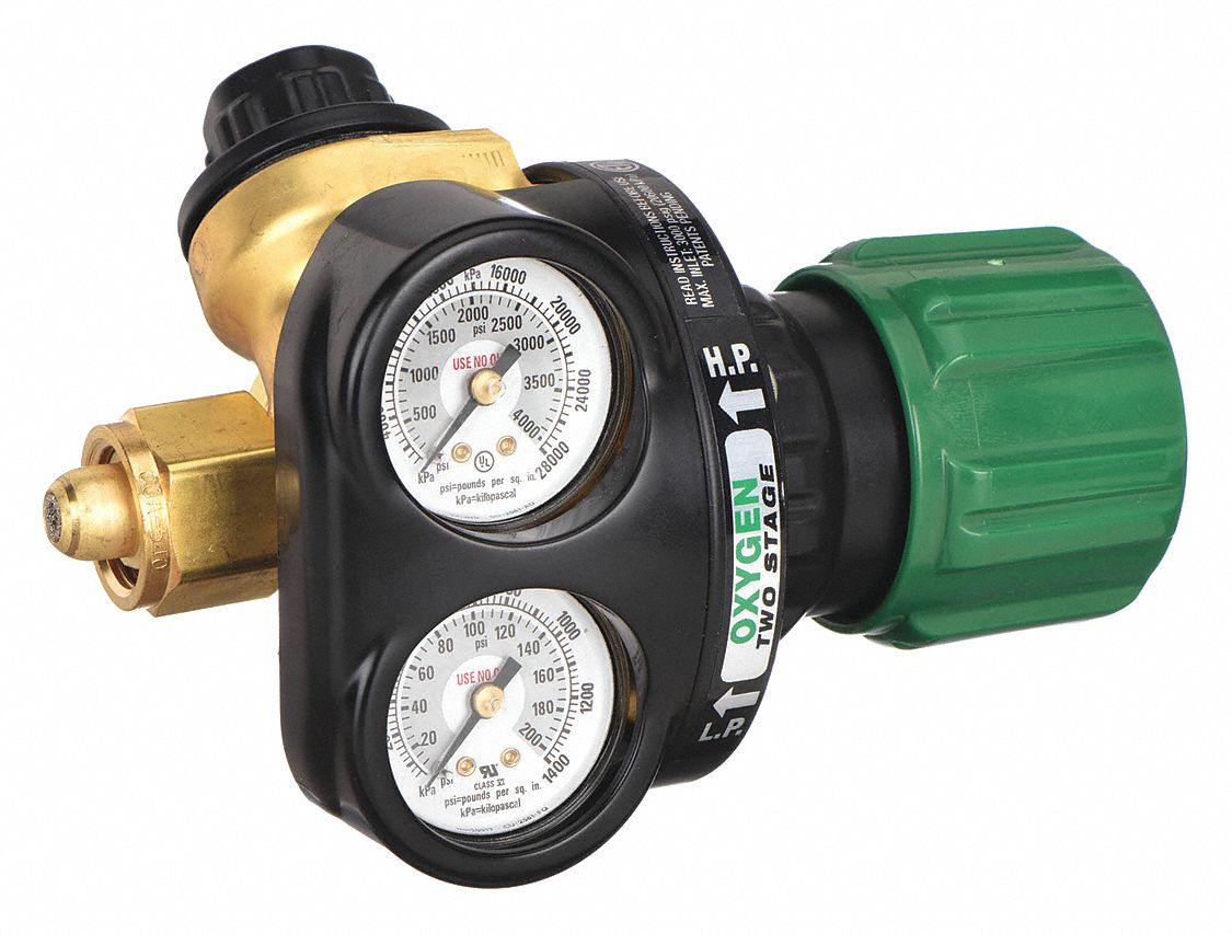 VICTOR, Two Stage, CGA 540 Inlet, Gas Regulator - 25DV26|0781-5218 ...