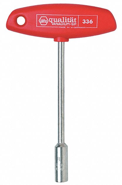 WIHA, T-Handle Nut Driver 13Mm X 125Mm - 25E432|33622 - Grainger