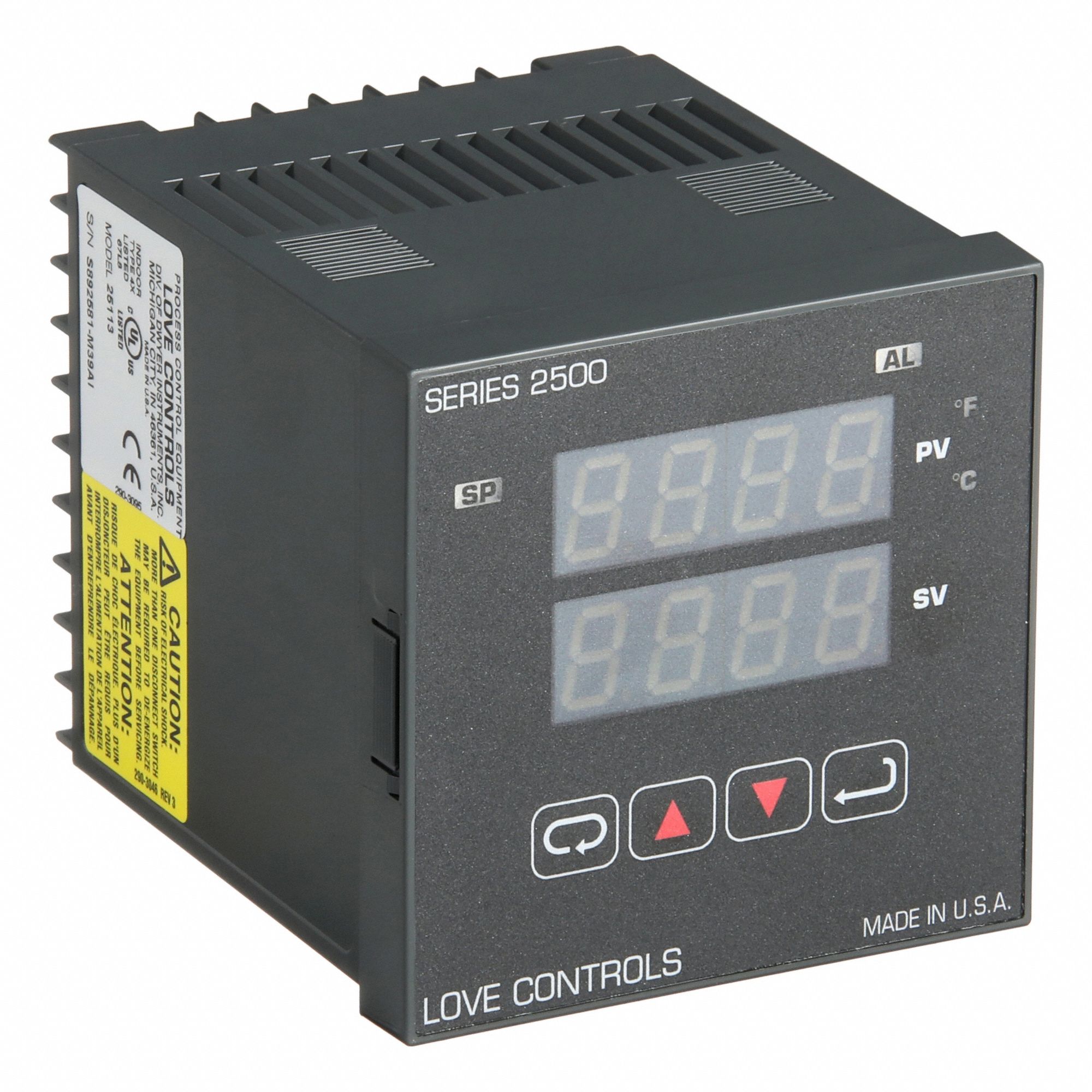 DWYER, 2500, 1/4 DIN Size, Temperature Controller - 25E973|25113 - Grainger