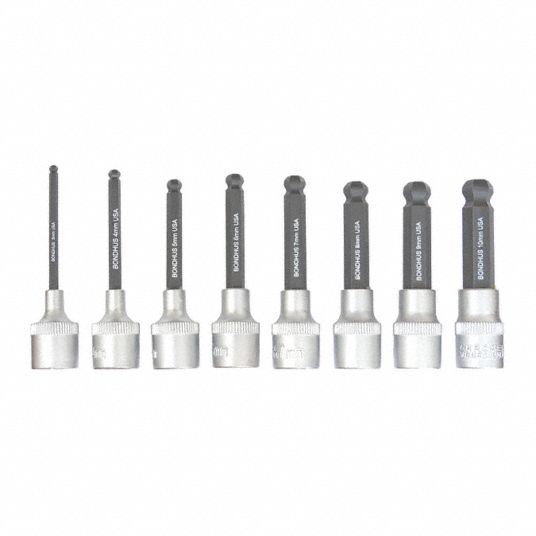 BONDHUS, Fixed Insert, Set 8 ProHold Ball Bit 2 - 25EX57|43487 - Grainger