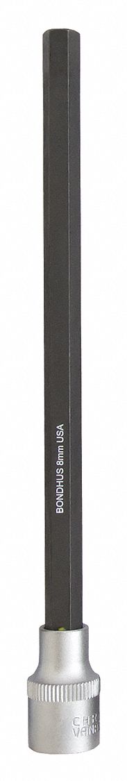 BONDHUS, Fixed Insert, 9mm ProHold Hex Bit 6In - 25EX79|43674 - Grainger