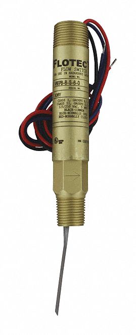 DWYER, Paddle, 1/2 in/1/4 in/2 in/3/8 in For Pipe Size, Flow Switch ...