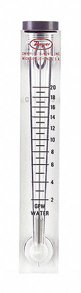DWYER, Acrylic Flowmeter, Scale, Flow Meter Pvc 2 - 20 Gpm - 25F508|VFC ...