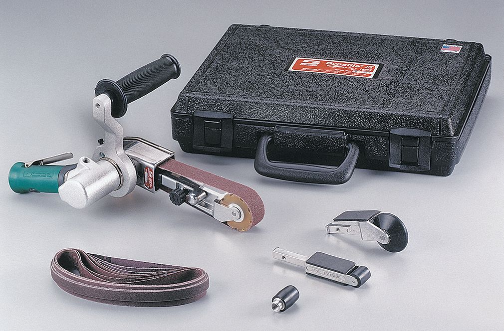 DYNABRADE, 1 in Belt Wd, 18 in Belt Lg, Air Belt Sander Kit - 25H822 ...