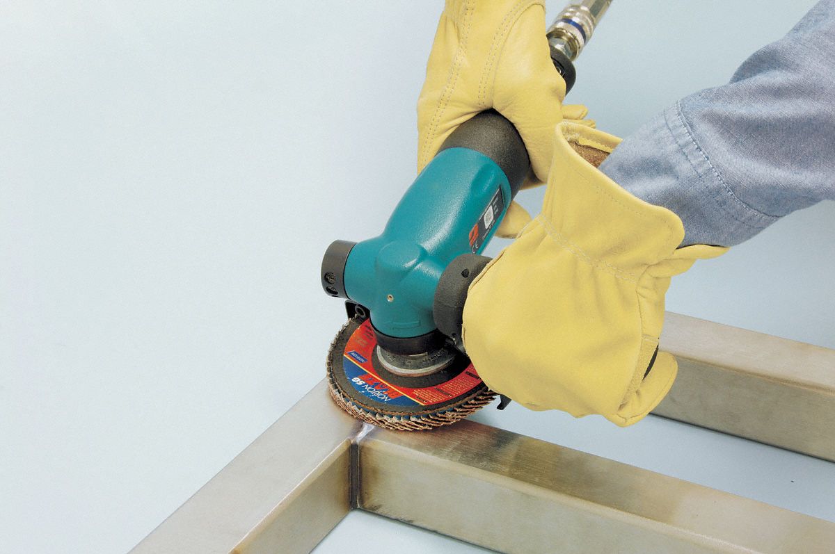 DYNABRADE Angle Grinder: 4 in Wheel Dia, 1.3 hp Horsepower, 13,500 RPM ...