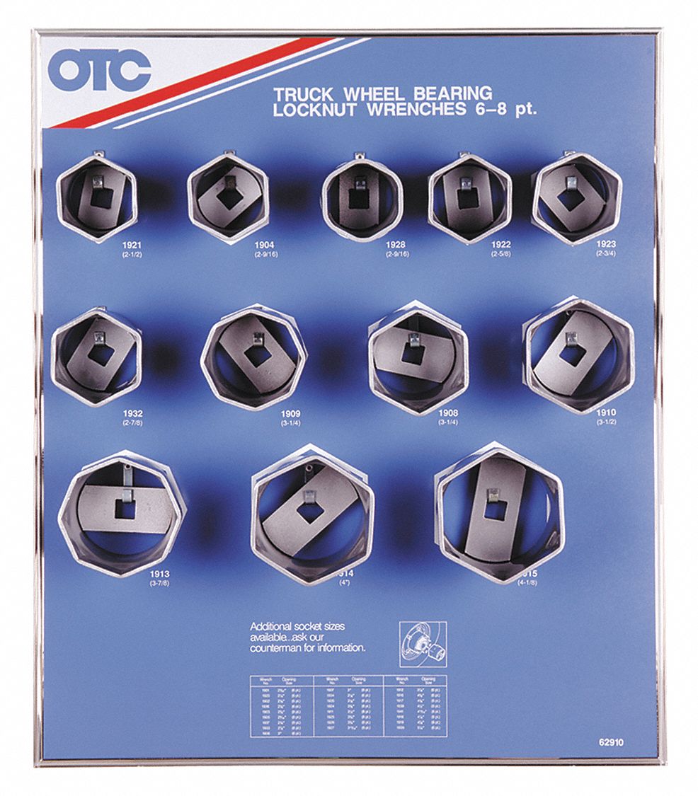 OTC, Locknut Socket Set - 25J156|9852 - Grainger