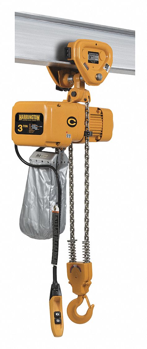 HARRINGTON, H4 - Heavy Duty, Push Trolley, Electric Chain Hoist - 25K693|NERP030C-20 - Grainger