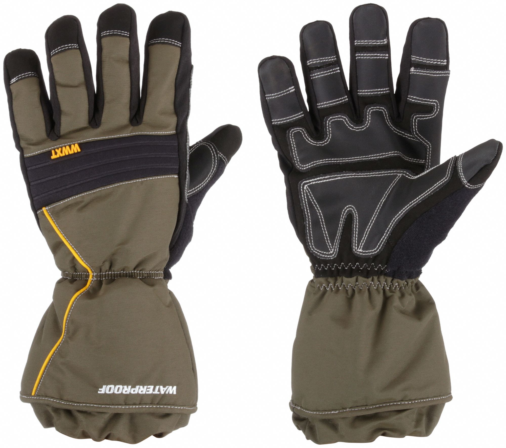 YOUNGSTOWN GLOVE CO., XL, Black/Green, Mechanics Gloves - 25K921|11 ...