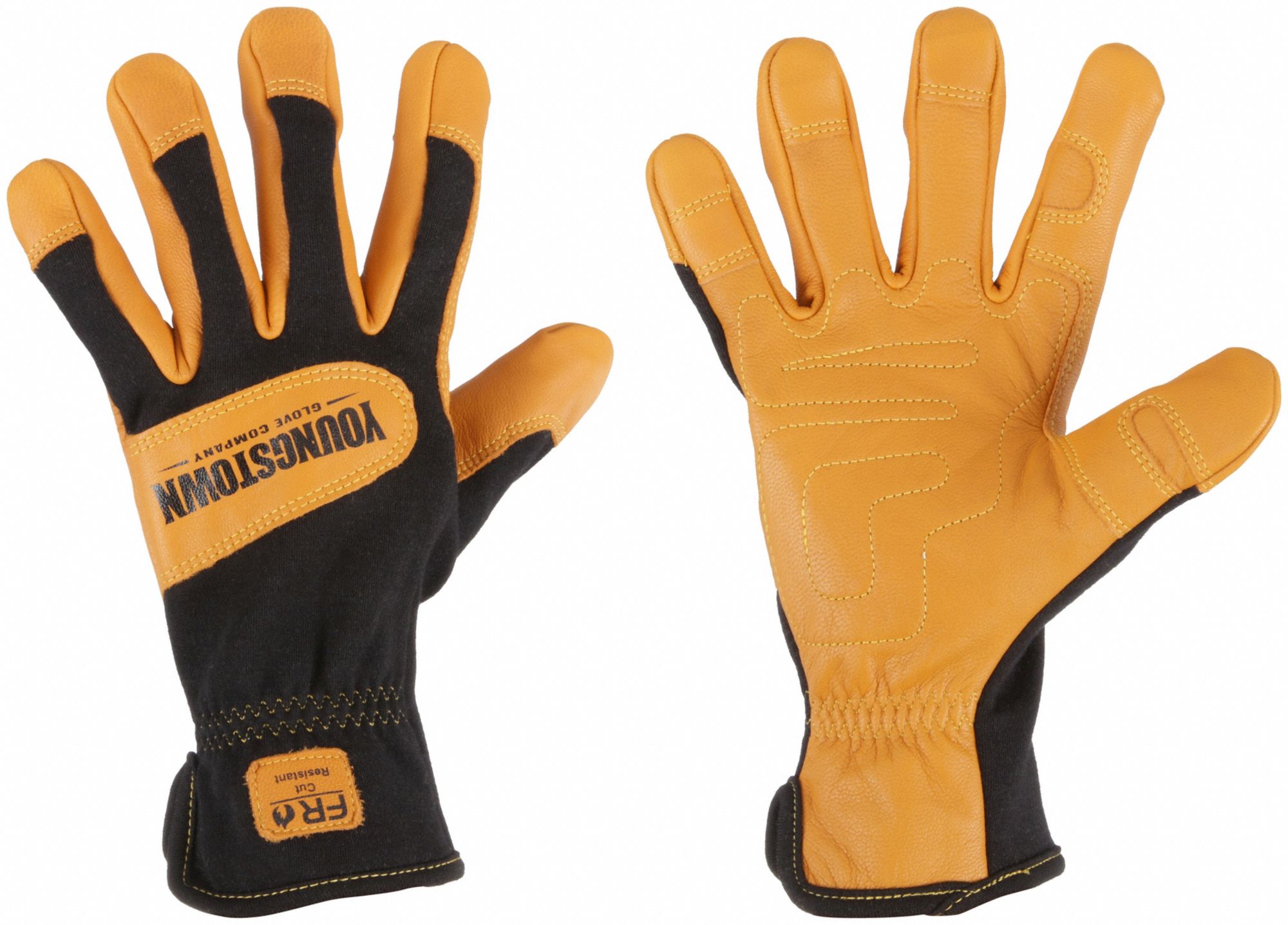 YOUNGSTOWN GLOVE CO., ANSI Cut Level A2, Palm Side, Mechanics Gloves ...