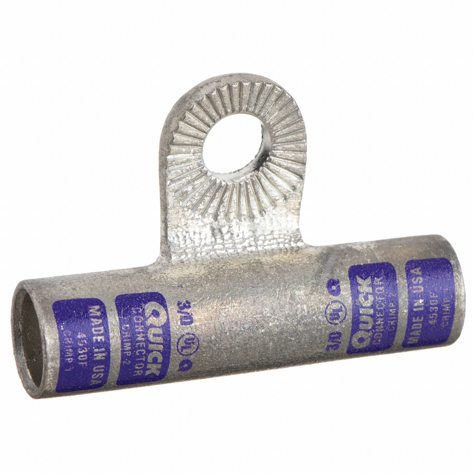 FUSION One-Hole Lug Compression Connector: Locking Lug, Crimp, Copper ...