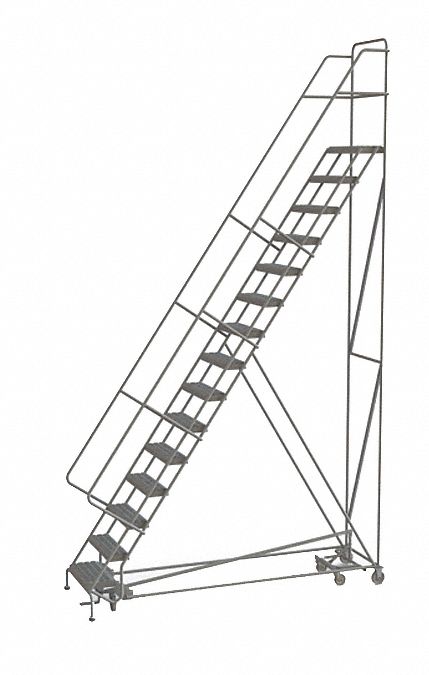 TRI-ARC, 12.5 ft Platform Ht, Unassembled, Rolling Ladder - 25NV24 ...