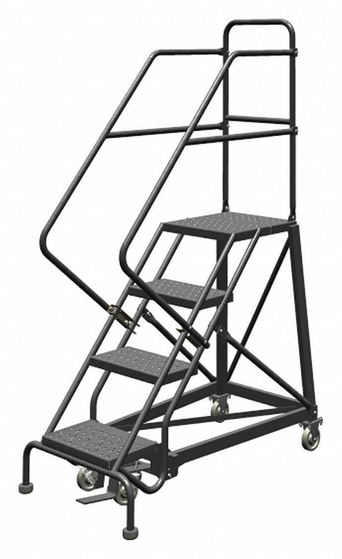 TRI-ARC, 3.3 ft Platform Ht, Unassembled, Rolling Ladder - 25NV32 ...