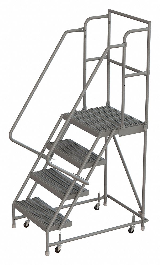 TRI-ARC, 3.3 ft Platform Ht, Unassembled, Rolling Ladder - 25NW44 ...