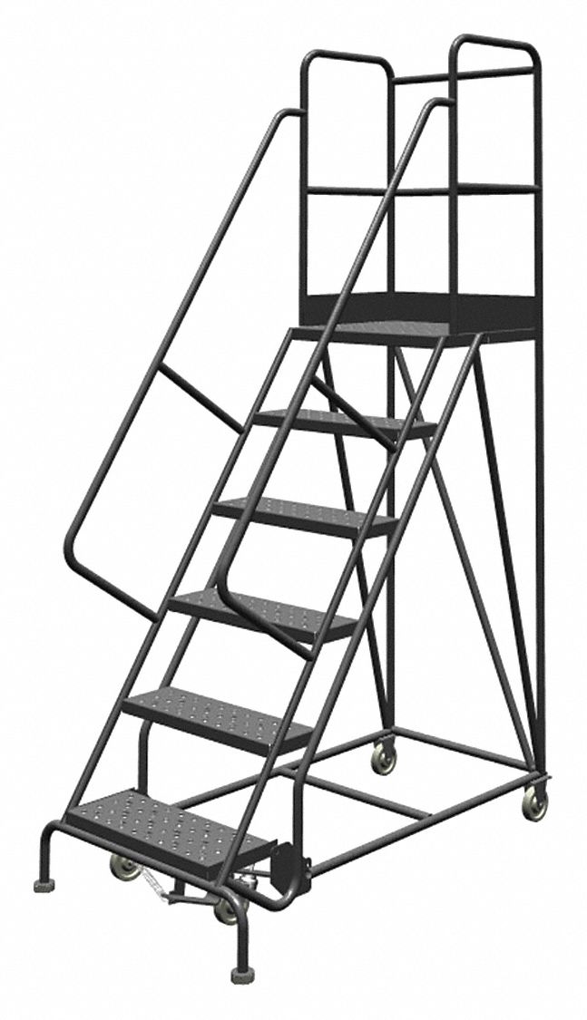TRI-ARC, 5 ft Platform Ht, Unassembled, Rolling Ladder - 25NW67 ...
