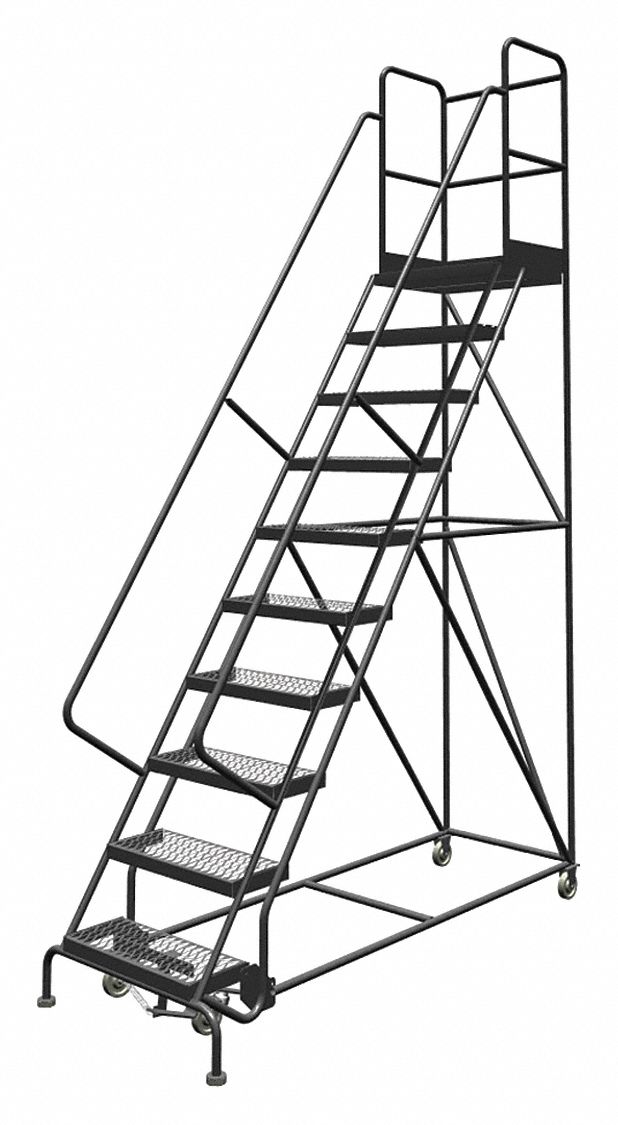 TRI-ARC, 8.3 ft Platform Ht, Unassembled, Rolling Ladder - 25NW80 ...