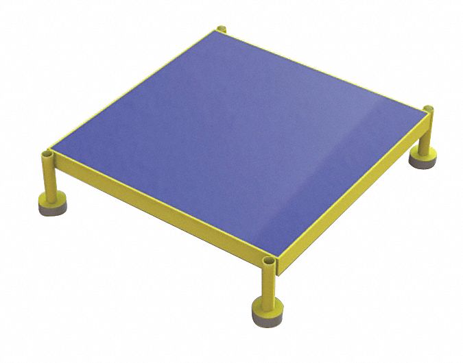 TRI-ARC Adjustable Height Work Platform, Steel, Quad Access Platform ...