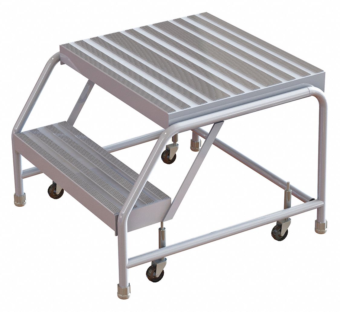 TRI-ARC, 1.7 ft Overall Ht, 350 lb Load Cap, Step Stool - 25NX40 ...