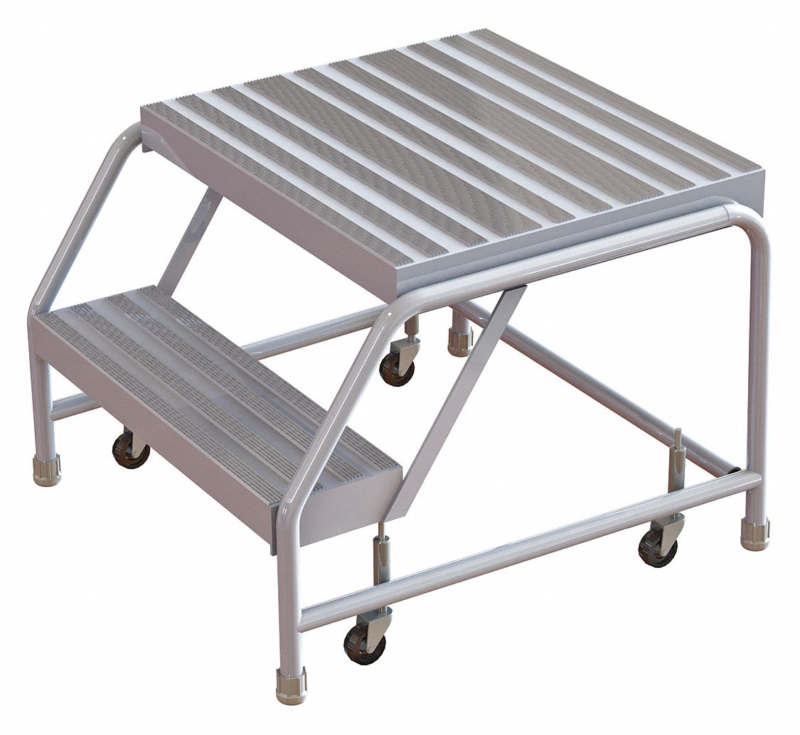 TRI-ARC, 1.7 ft Overall Ht, 350 lb Load Cap, Step Stool - 25NX46 ...